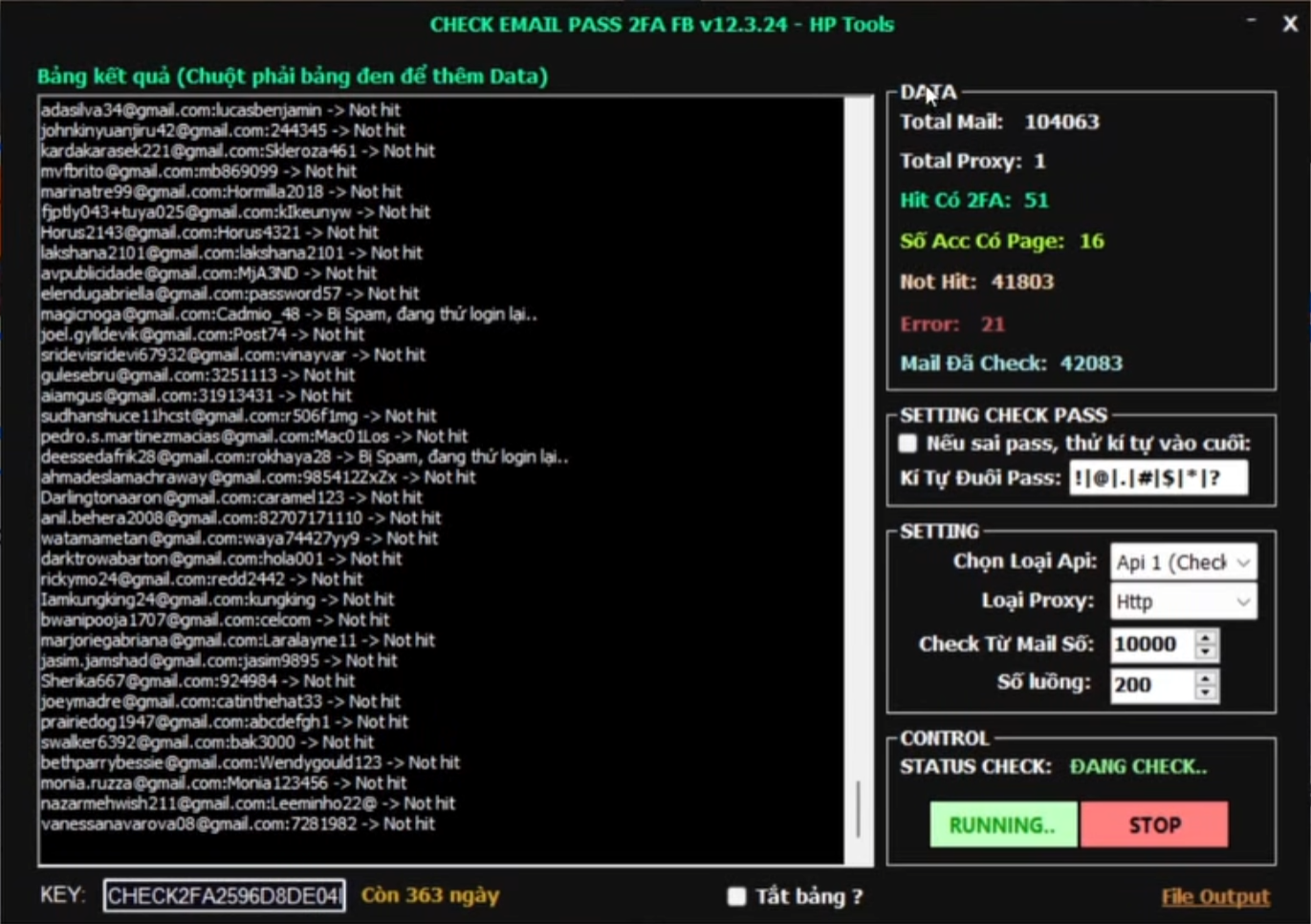 Check Email Pass 2FA FB - Tải Công Cụ Check Email Pass 2FA FB Chất Lượng Nhất | HP Tools - Tools ...