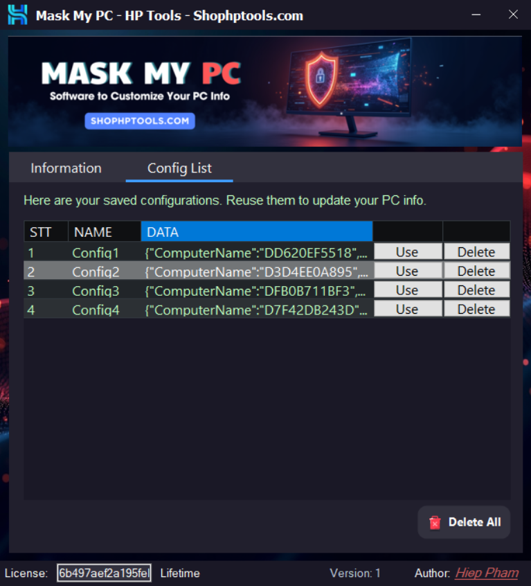 Mask My PC - Change Info PC - Tải Công Cụ Mask My PC - Change Info PC Chất Lượng Nhất | HP Tools ...