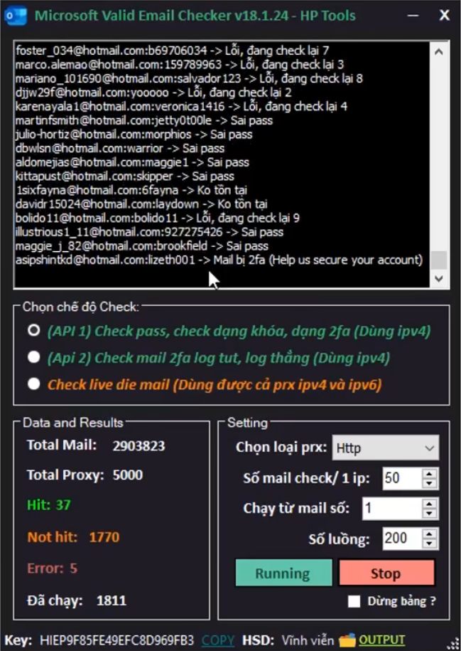 Check Pass Hotmail, Outlook và Live Die – Công Cụ Quản Lý Email Toàn ...